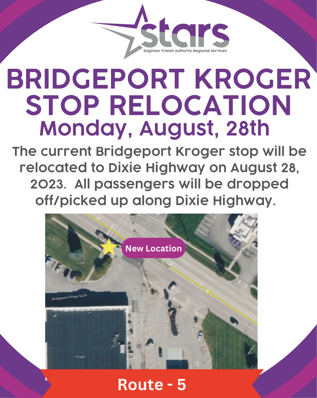 Bus Stop Updates – STARS – Saginaw Transit Authority and Regional Services